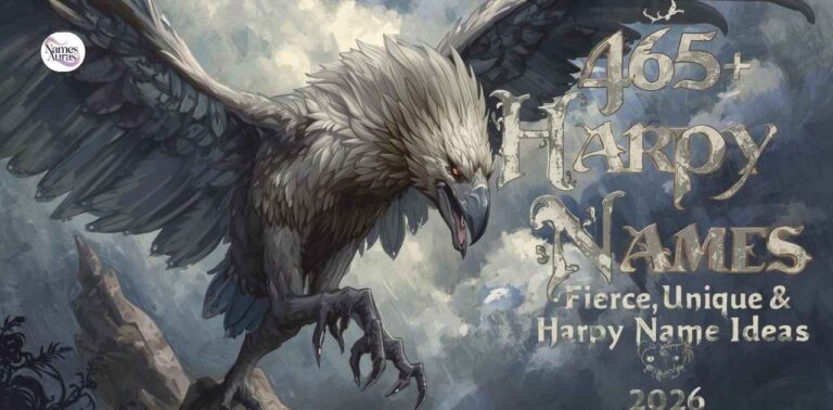 465+ Harpy Names: Fierce, Unique & Mythical Harpy Name Ideas 2026