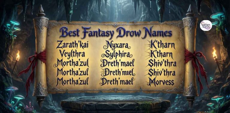 300+ Drow Names: Shadowy DnD Name Ideas & Generator with Meanings