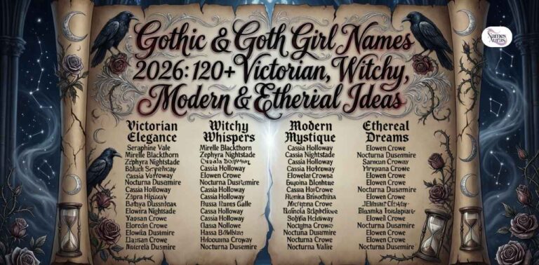 Gothic & Goth Girl Names 2026: 120+ Victorian, Witchy, Modern ...