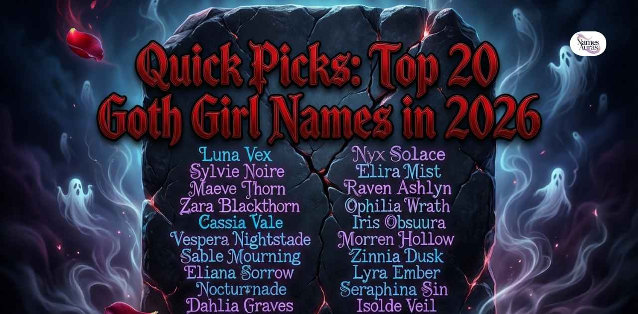 Gothic & Goth Girl Names 2026: 120+ Victorian, Witchy, Modern ...